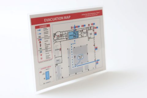 Evacuation Map Lamination Special Order - Building Maps