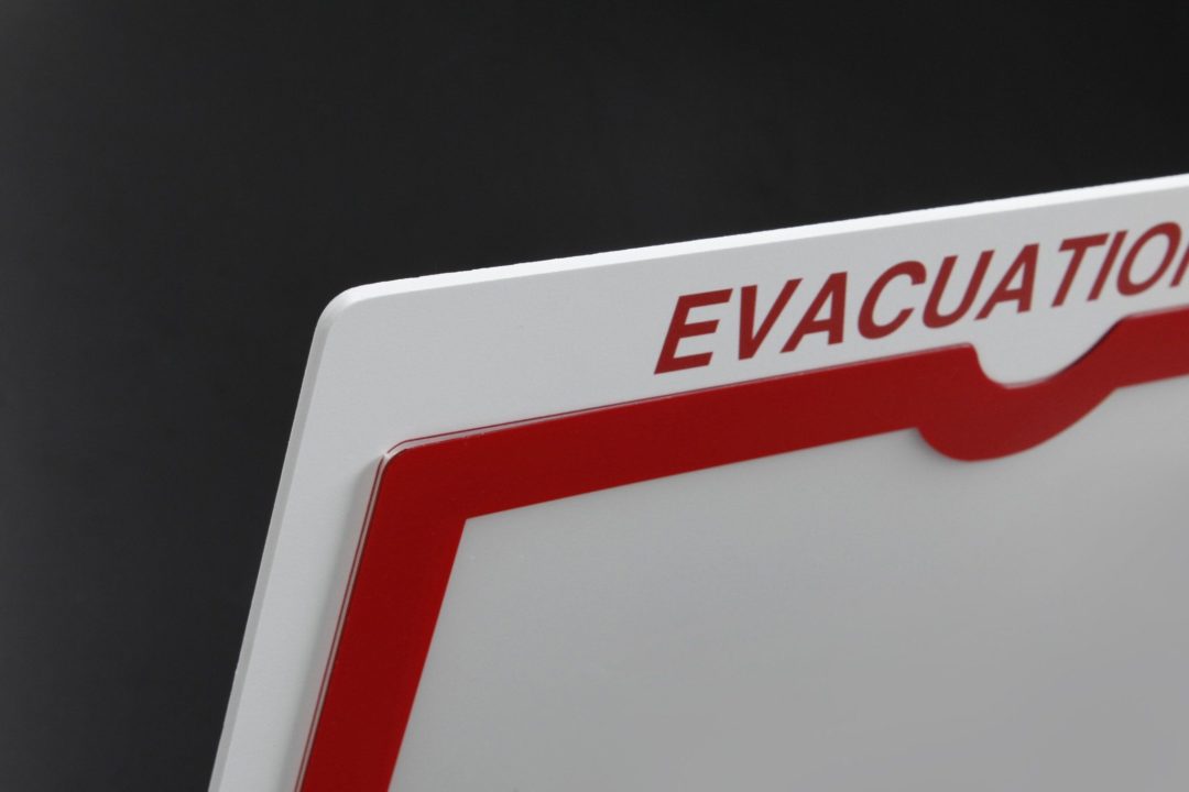 High Visibility Evacuation Map Holder - Building Maps