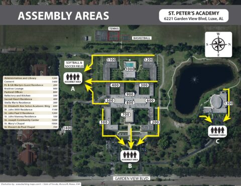 Assembly Areas and Evacuation Strategies - Building Maps