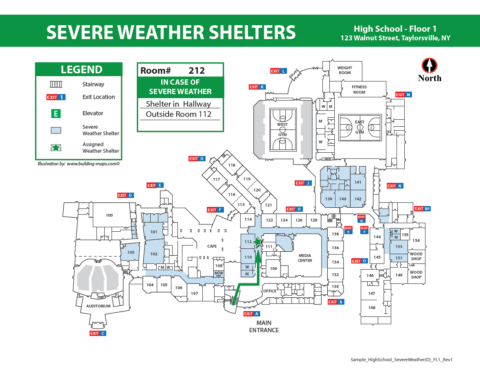 How to Prepare School Tornado Sheltering | Building Maps